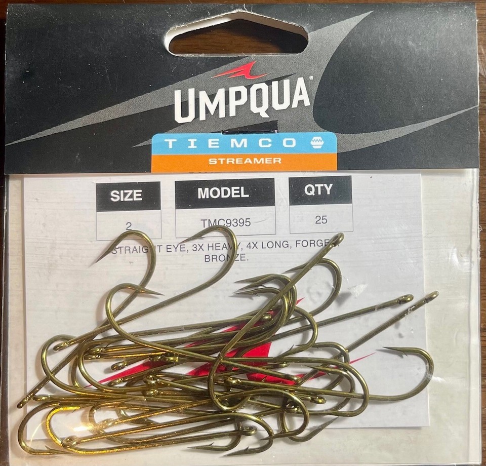 Umpqua Tiemco TMC 9395 Fly Tying Hooks, size 2 - Qty 25 | eBay