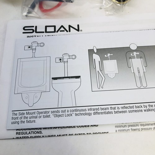 Sloan Royal 111-1.28 SMO Flushometer 1.28 GPF Flush Battery Valve Brass ...