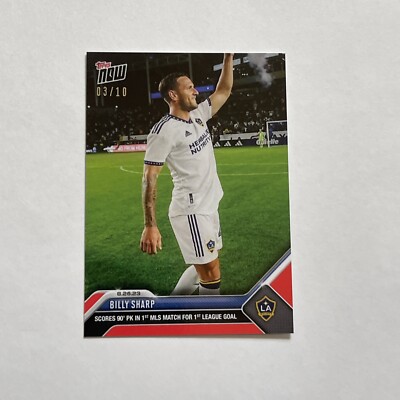 2023 Topps Now MLS 183 BILLY SHARP GOAL Pen Kick LA GALAXY COMEBACK Red ...