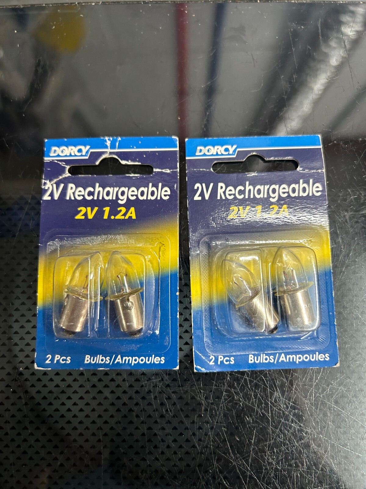 New 2-Packs (4 Bulbs) Dorcy Rechargeable Flashlight Light Bulb 2V 1.2A ...