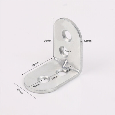10x Corner Brace Bracket Right Angle Support Joist Mending Plate Repair ...