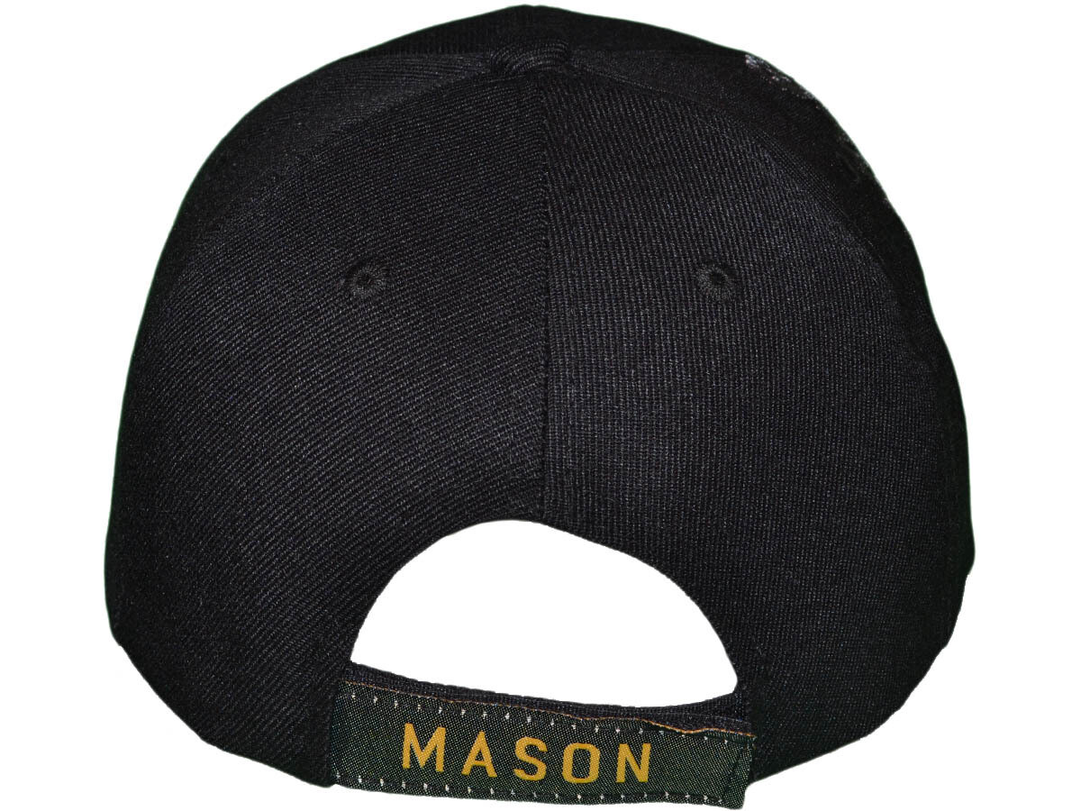 Mason Baseball Cap Freemasons Black Masonic Hat Masons, Compass and ...