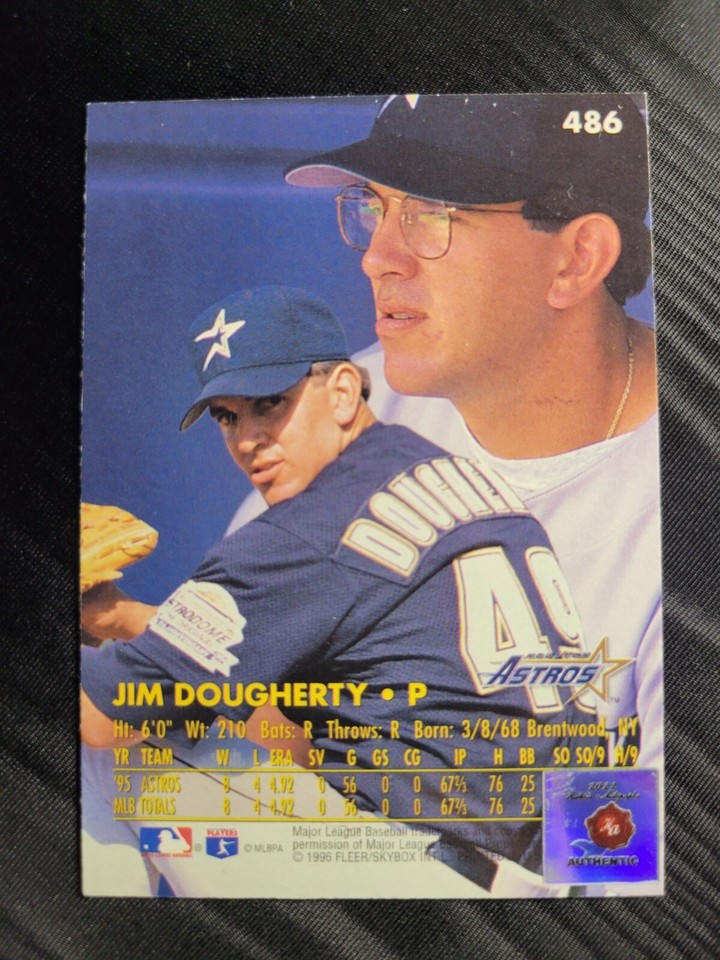 Jim Dougherty 2022 HISTORIC AUTO BUY-BACK '96 ULTRA #486 HOUSTON ASTROS ...
