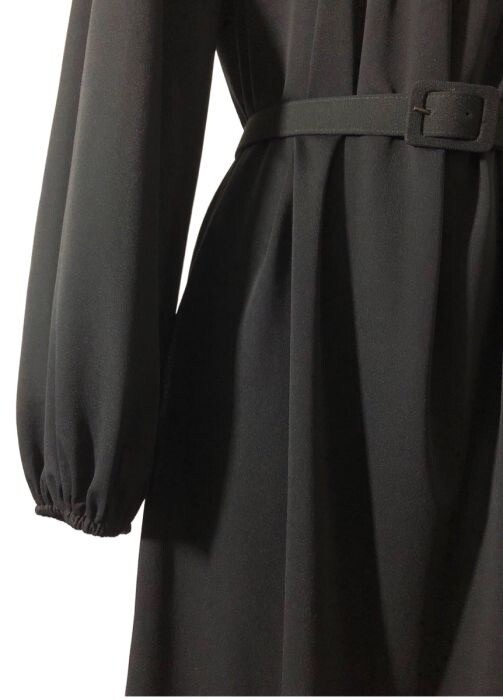 80s Halston III Black Cowl Neck Vintage Designer Dress | eBay