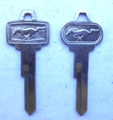 (2) vintage FORD MUSTANG PONY KEY BLANKS 1964-1965 | eBay