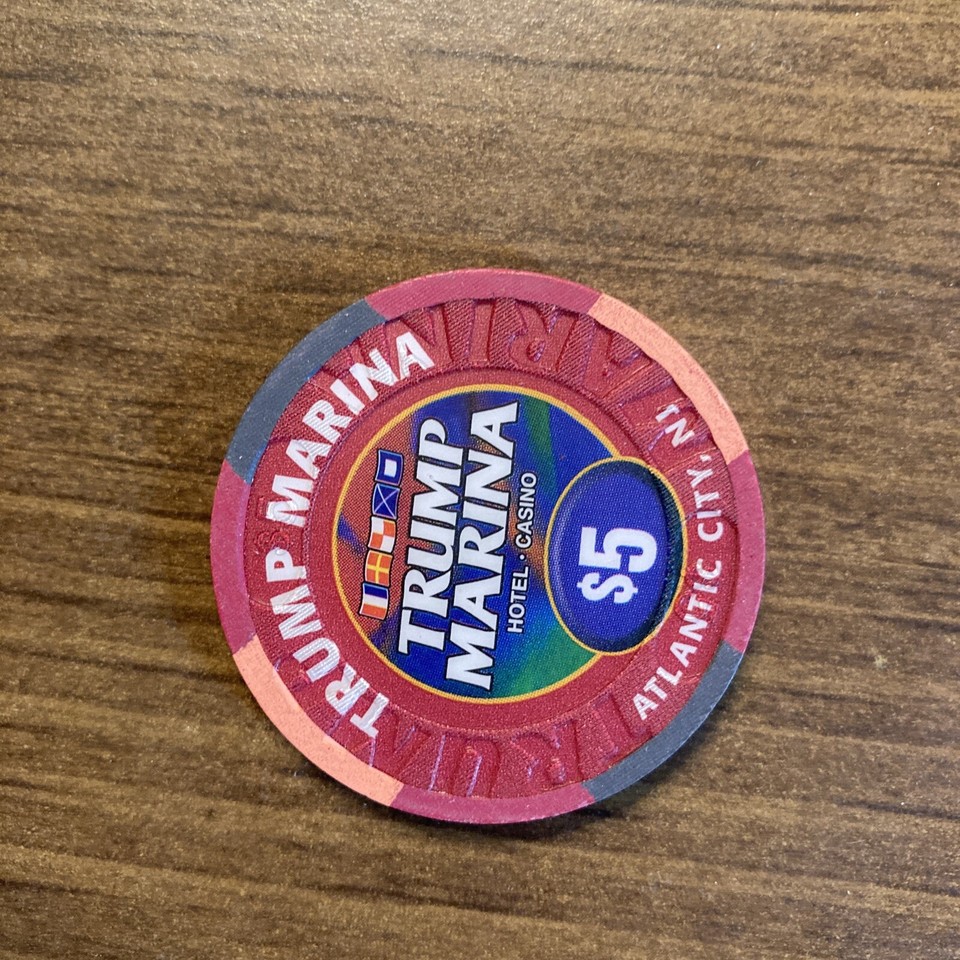 $5 trump marina House casino chip atlantic city super rare | eBay