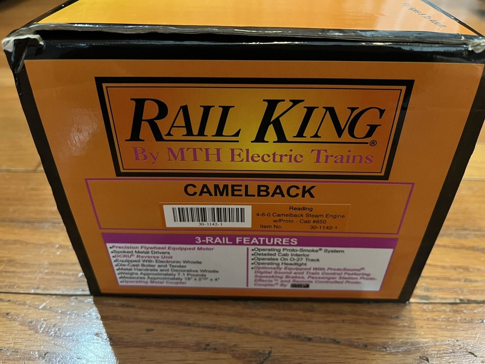 + MTH O Gauge RailKing Reading 4-6-0 Camelback Steam Engine PS.1 30 ...