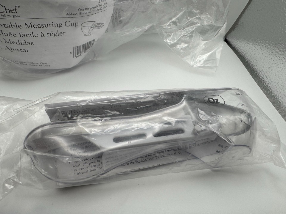 Pampered Chef Easy Adjustable Measuring Spoon & Cup 2229 2228 Retired ...