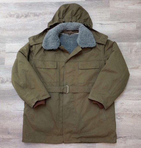 Czechoslovak Army M85 Winter Jacket Parka Large Short 1980's OD Fur ...