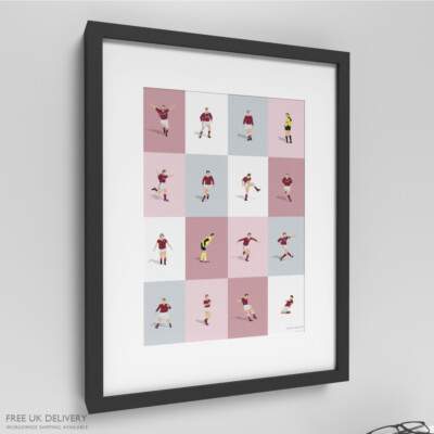 Heart Midlothian FC HMFC Tynecastle Stadium Hearts Football Art Print ...