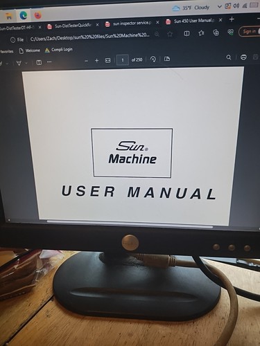 Sun Electric Machine 450 User Service Manual Pdf Book Cd | eBay