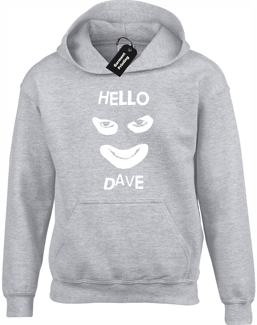 HELLO DAVE HOODY HOODIE FUNNY LEAGUE OF GENTLEMAN COMEDY RETRO JOKE ...