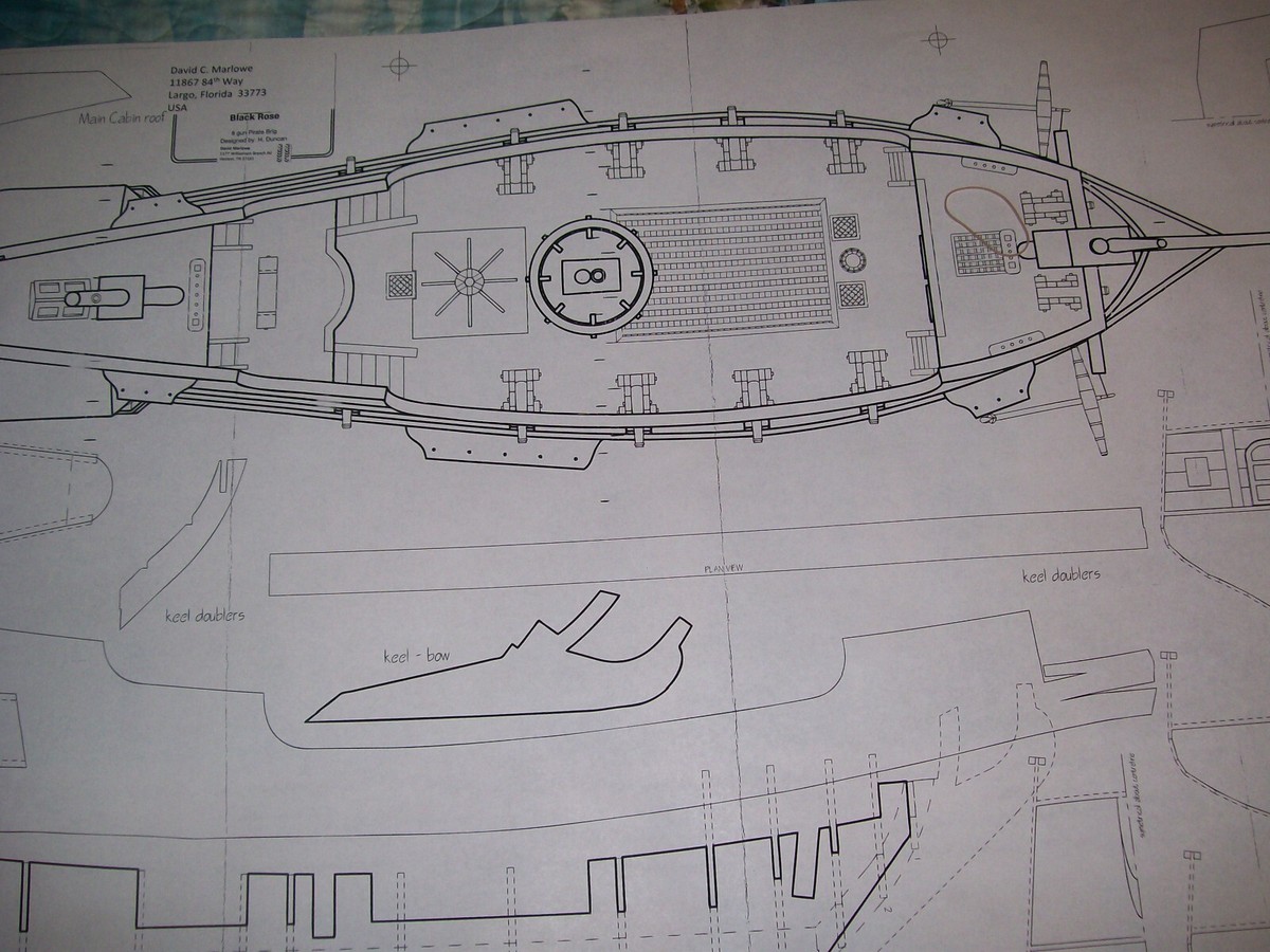 Model Pirate Ship Plans