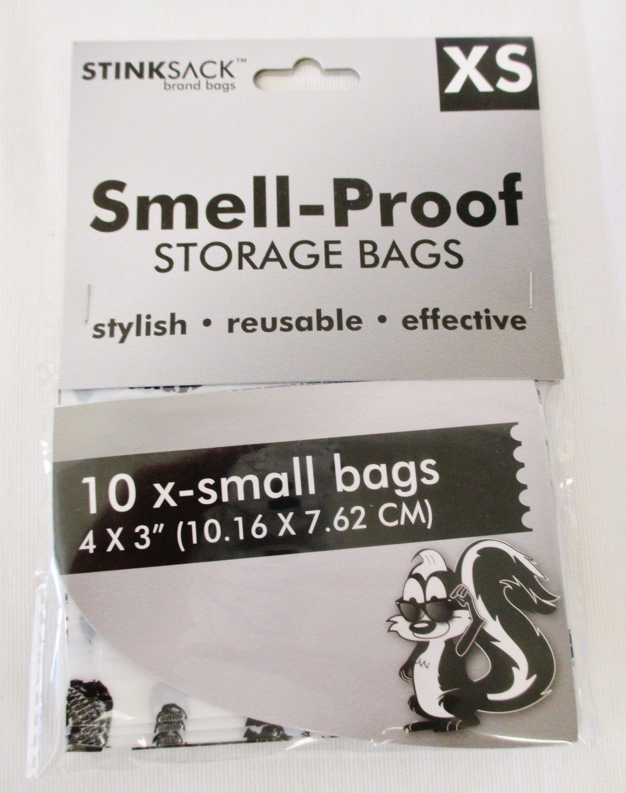 2X Stink Sack Skulls 4X3 XS Small Total of 20 Bags (Smell Proof Bags ...