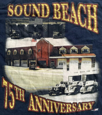SBFD Sound Beach Fire Department Suffolk Long Island NY T-Shirt Sz M ...