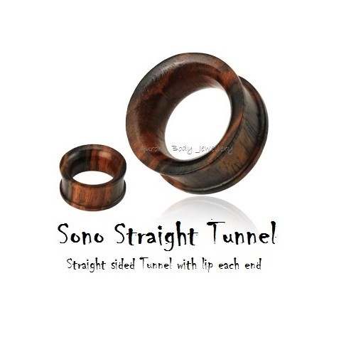 Wooden Ear Plug - Organic Wood Flesh Tunnel Stretcher Double Flared 3mm ...