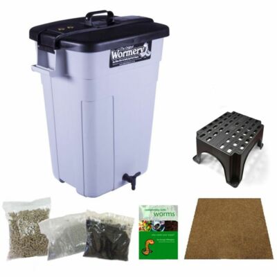 Deluxe Original Wormery Composter Kit Includes stand Worm Treats Coir ...