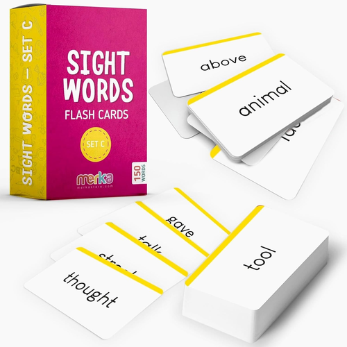 Sight Words Flash Cards 1St Grade Learn to Read Reading Flash Card for ...