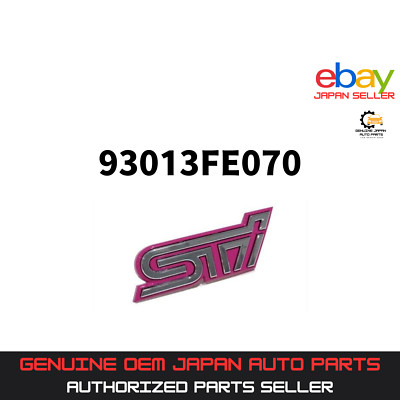 Subaru WRX STI GDB Genuine Mesh Grill Pink Emblem Badge JDM OEM | eBay