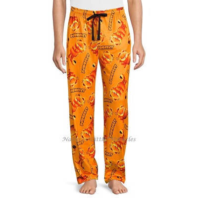The Garfield Movie Mens Pajamas Pants Size S M L XL 2XL Orange Cat ...