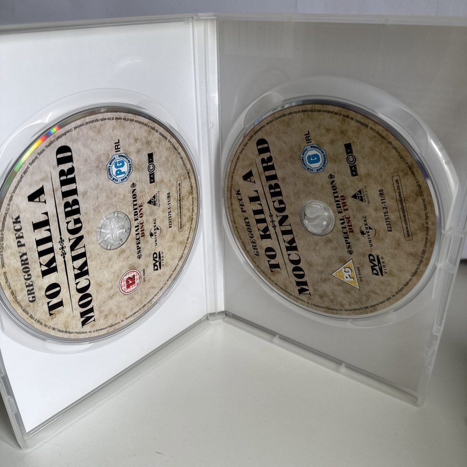 To Kill A Mockingbird DVD- Gregory Peck - Oscar winning courtroom drama ...