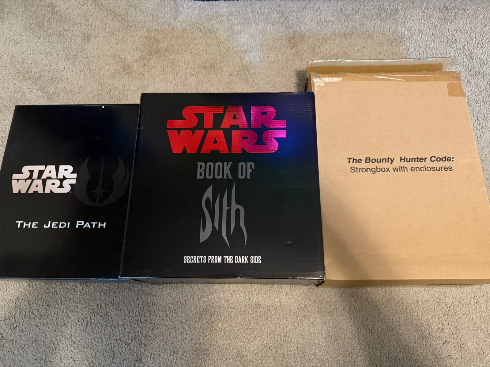 Star Wars The Jedi Path, Book of the Sith, Book of the Bounty Hunter Code Vault | eBay