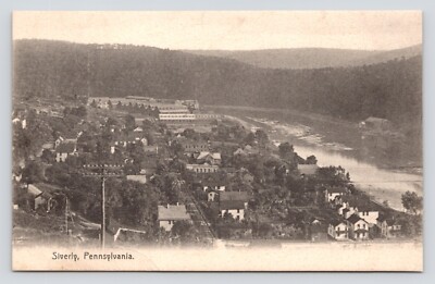 Siverly Pennsylvania Birdseye View Antique Undivided Back Unposted ...