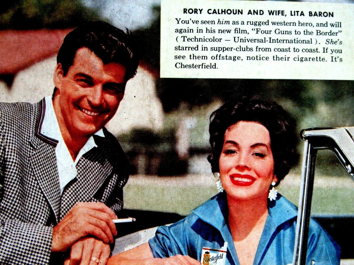 Rory Calhoun And Lita Baron