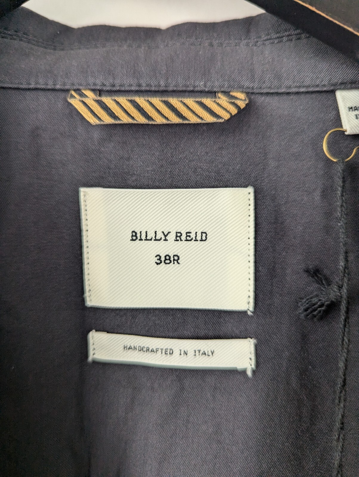 NWT BILLY REID Men's Sz US 38R Medium Gray Cotton Bellow Jacket Blazer ...