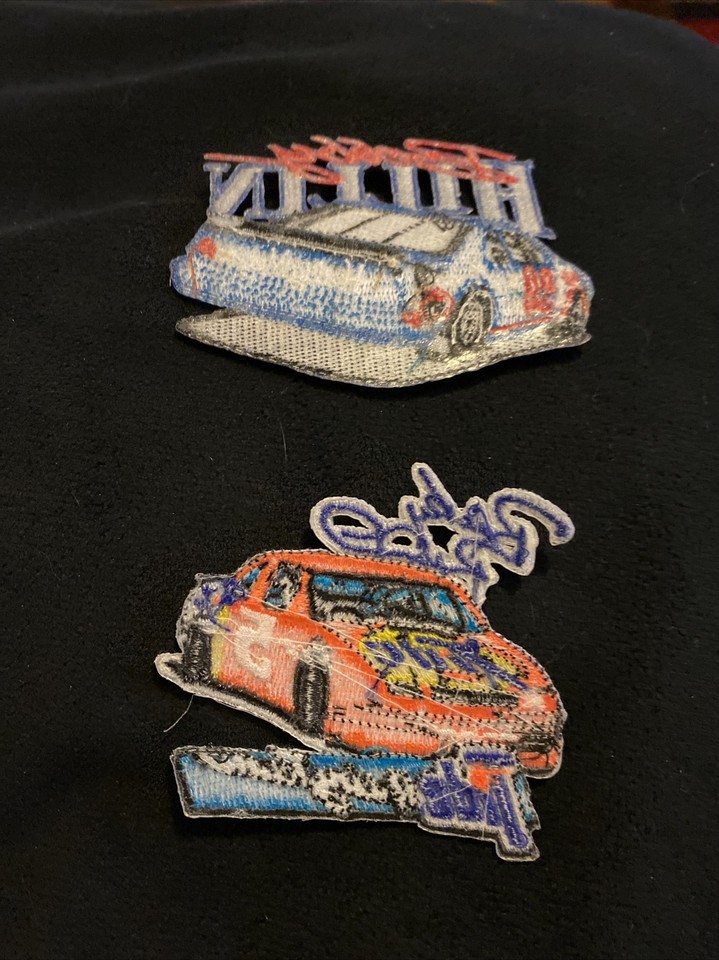VTG Ricky Rudd And Bobby Hillin Iron On Racing Nascar Patches | eBay