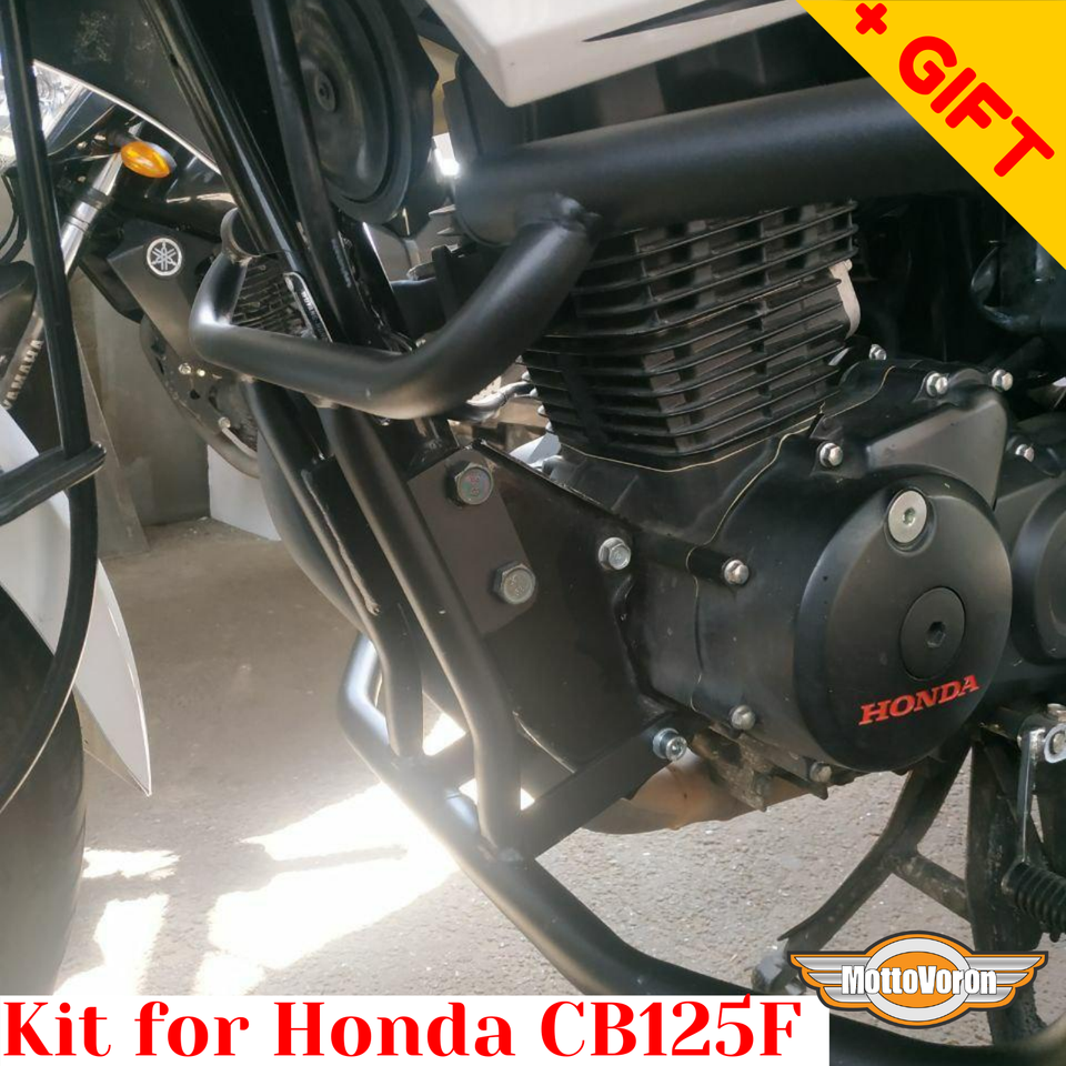 For Honda CB125F Crash bars Rear rack Kit CB 125F Rear luggage rack ...