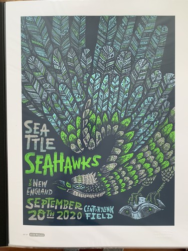 Seattle Seahawks Gameday Poster Limited Edition 2020 Season *COMPLETE ...