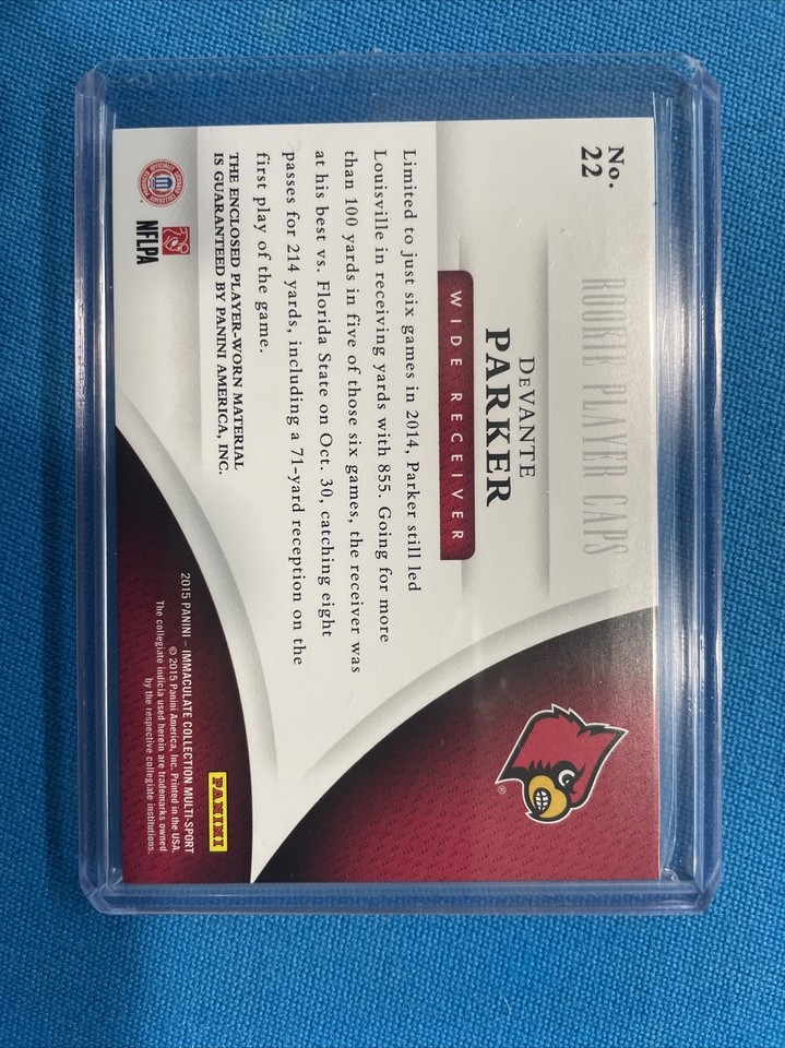 Devante Parker 2015 Rookie Player Caps Immaculate | eBay