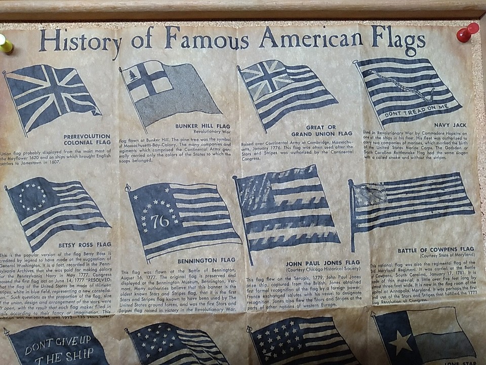 History of 16 Famous American Flags with information on each one with ...