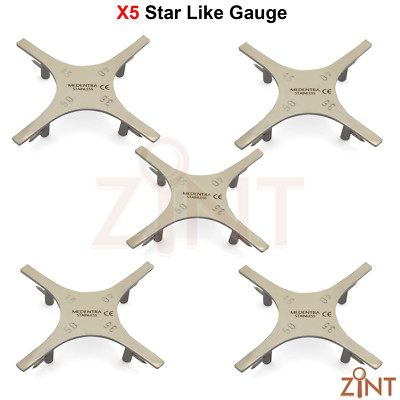 5Pcs Bracket Positioning Star Like Gauges Dental Instruments For ...