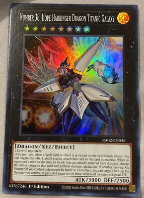 Number 38: Hope Harbinger Dragon Titanic Galaxy Super Rare RA02-EN036 ...