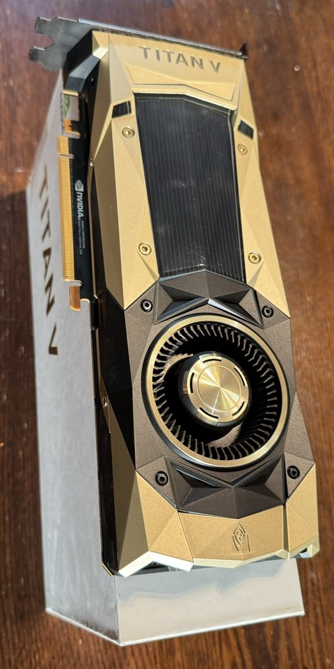 NVIDIA TITAN V Volta 12GB HBM2 3 x DisplayPort, 1 x HDMI Video Graphic ...
