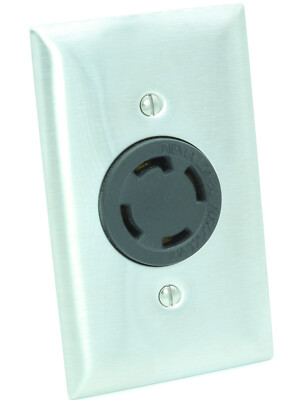 Twist Lock 2710 30A, 250V, Locking Receptacle Outlet L14-30R, SS ...