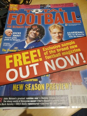 Total Football Magazine - Preview/sample edition - September 1995 | eBay UK