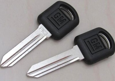 Set of 2 Chevrolet B97 GM LOGO PK3 Transponder Key (13) Top Quality USA ...
