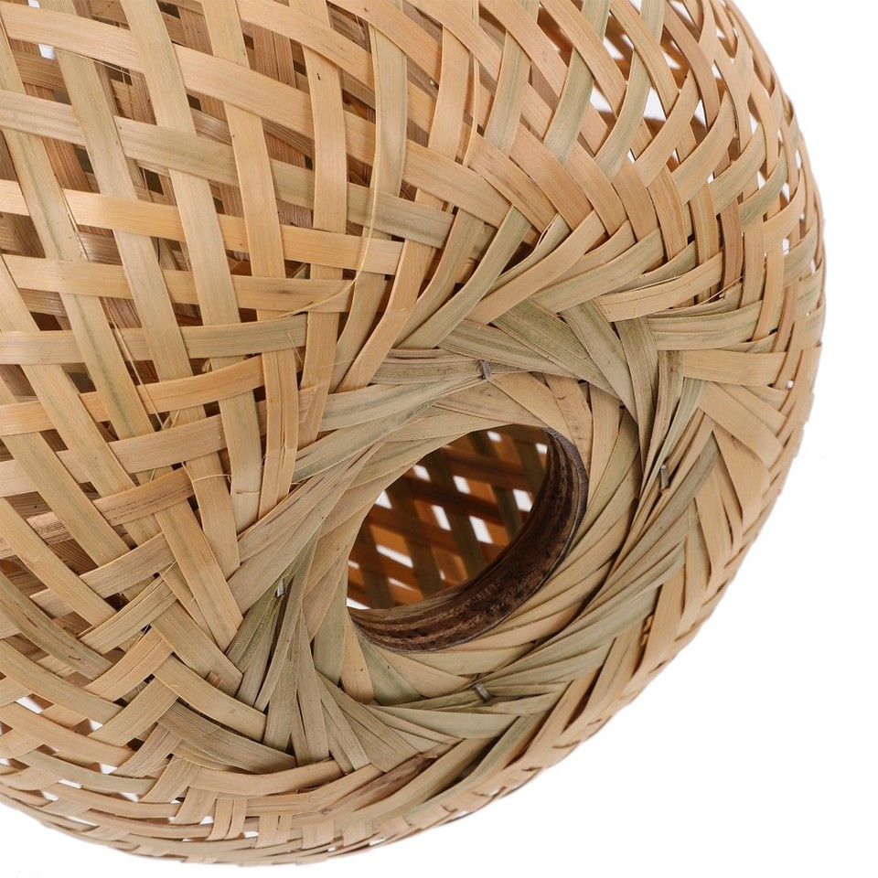 Woven Bamboo Lamp Shade Lamp Cover Rustic Style Woven Lamp Cover Zen ...