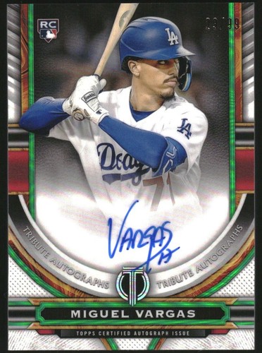 2023 Topps Tribute Autographs Green #TAMV Miguel Vargas Auto /99 | eBay