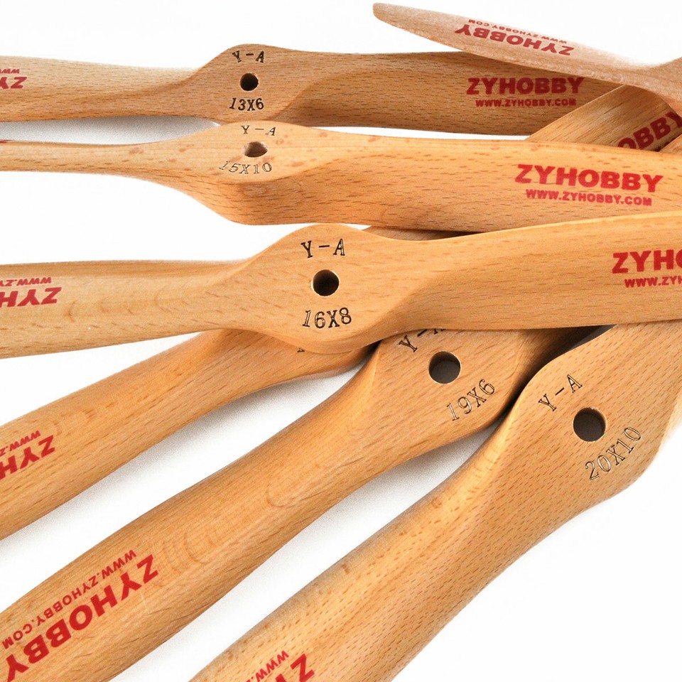 12x8 RC Plane Propeller Model Aircraft 12 Inch Prop Gas Wood Laminated ...