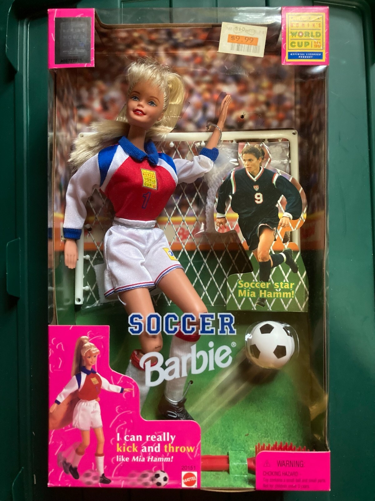 NEW SOCCER FIFA WOMEN'S WORLD CUP MIA HAMM BARBIE 1999 NIB NRFB #20151 ...