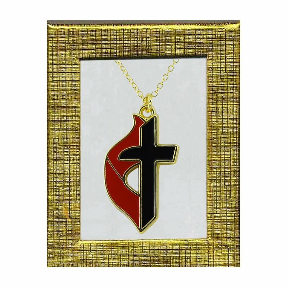 United Methodist Cross Necklace, UMC Cross Pendant Necklace | eBay