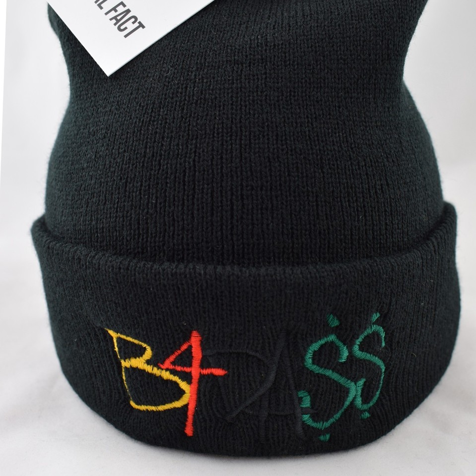 Actual Fact Joey BadA$$ Badass Embroidered Roll Up Black Wooly Beanie ...