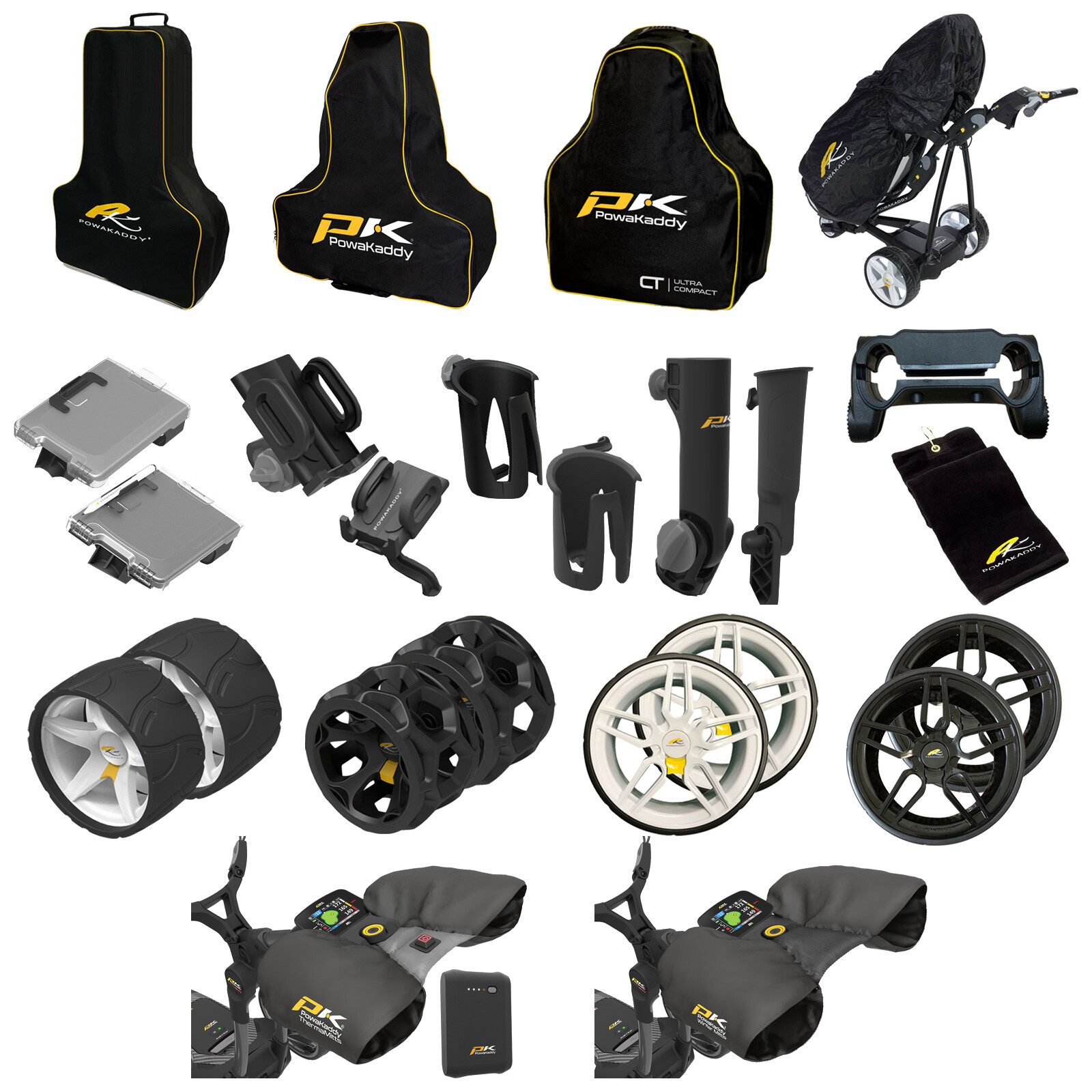 PowaKaddy Golf Trolley Accessories Attachments FX3 FX5 FX7 FW3 FW5 FW7 ...