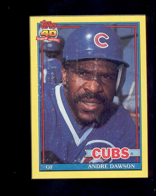 1991 Topps ANDRE DAWSON Chicago Cubs Bottom Card Rare | eBay