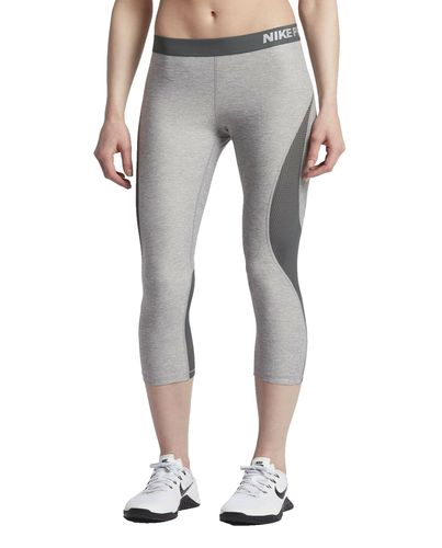 NEW NIKE [M] Women's PRO HYPERCOOL Training/Yoga/Run Capris-Grey 831933-063 | eBay