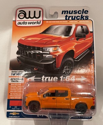 AW AUTO WORLD Muscle Trucks '20 Chevy Silverado Trail Boss ZL1 1/64 ...